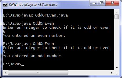Even Odd Program In Java Programming Simplified