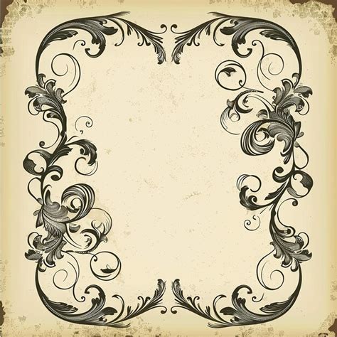 Premium Photo Vector Vintage Style Scroll Design