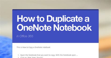 How To Copy A Onenote Notebook Lasopabing