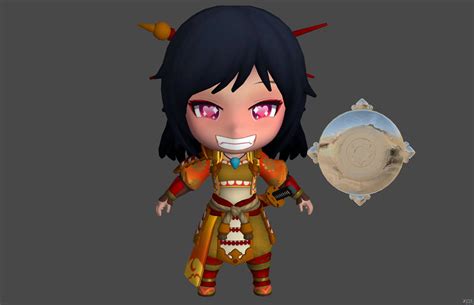 Smite Sunny Chibi Amaterasu Xps Only By Lezisell On Deviantart