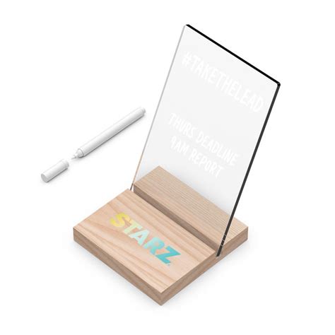 Eco Reusable Memo Pad With Maple Wood Base