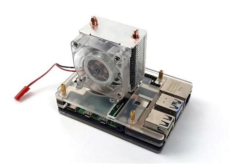 ICE Tower CPU Cooling Fan For RPI4 With Case