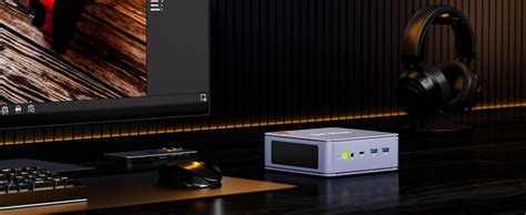 GMKtec Mini PC Gaming Preinstalled Windows Pro K AMD Ryzen HS Dual NIC LAN Gbps