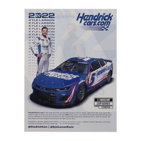 Kyle Larson Signed 6x8 Photo Beckett Pristine Auction