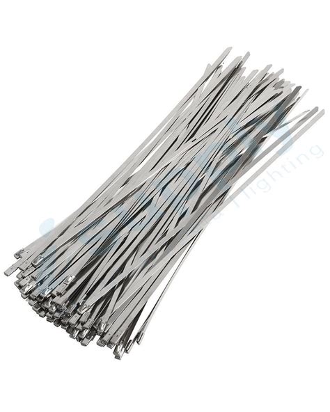 300mm X 4 6mm Stainless Steel Cable Ties 100 316 Marine Grade Self