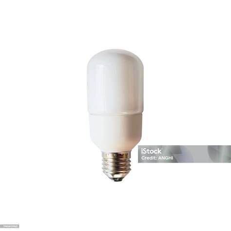 흰색 배경에 고립 된 백색 유리 전구 전기 전구 에너지 절약 발광 램프 0명에 대한 스톡 사진 및 기타 이미지 0명 Led 조명 개념 Istock