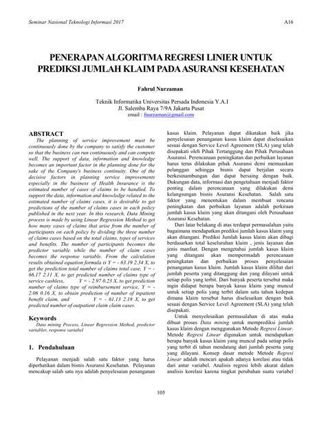 Contoh Soal Regresi Linear Sederhana Bakti Soal