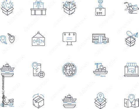 Business Continuity Line Icons Collection Contingency Disaster Risk Preparedness Continuity