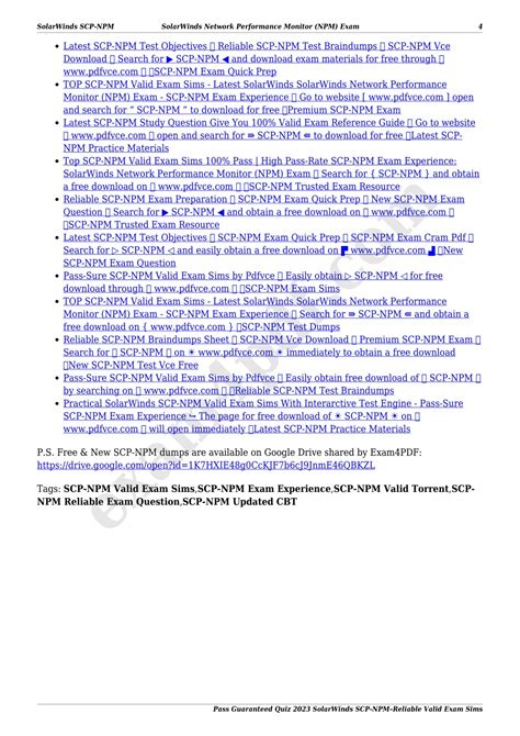 Ppt Pass Guaranteed Quiz 2023 Solarwinds Scp Npm Reliable Valid Exam Sims Powerpoint