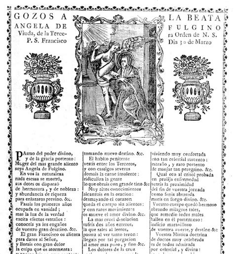 Biblio Goigs Gozos De La Beata Ara Santa Angela De Fulgino La Seva