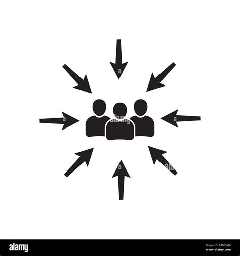 Target Audience Customer Client Targeting Consumer Centricity Focus People Sign Stock Vector