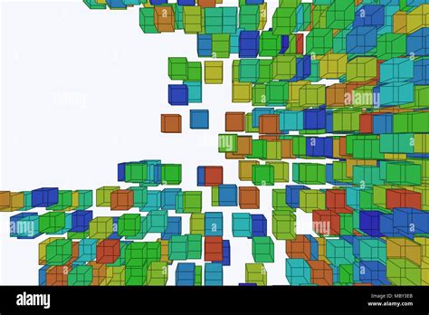 Abstract Background With Shape Of Square Rectangle Pattern 3d