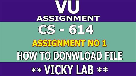 Cs614 Assignment 1 Solution Spring 2022 Cs614 Assignment No 01 Solution Spring 22 By Vicky