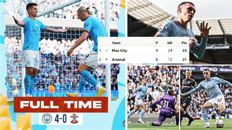 ရပ်တန့်မရတော့တဲ့ ဟာလန်း သွင်းဂိုး အပါအဝင် ဆောက်သမ်တန်ကို ဂိုးပြတ် အနိုင်ယူပြီး ဇယားထိပ်တက်တဲ့ မန