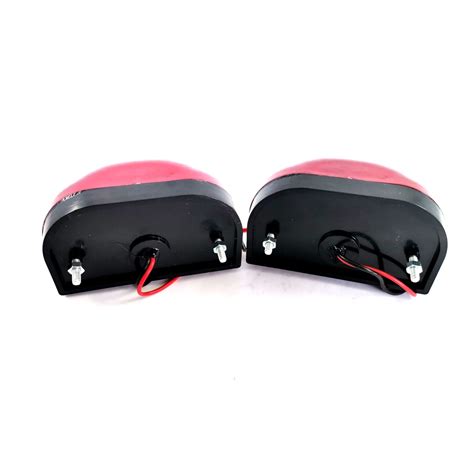 Комплект Диодни Плафони за Регистрационен Номер за Камион Ремарке Бус Каравана червен 2