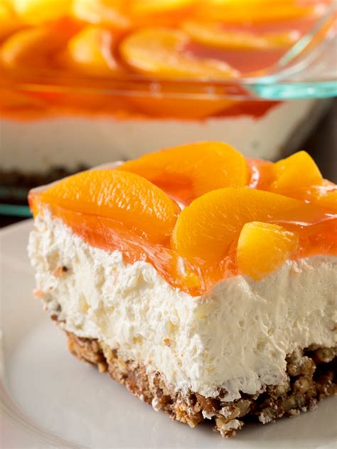 Peach Pretzel Jello Salad 12 Tomatoes