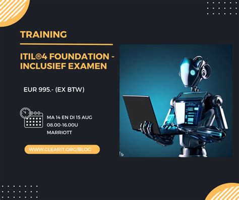 Training Itil®4 Foundation Incl Examen Clear It Solutions