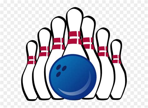 Bowling Pins And Ball Clipart