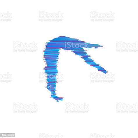 체조 선수 이다입니다 댄서의 실루엣입니다 아이콘 건강 및 피트 니스 지역 사회를 위한 체조 활동입니다 스포츠 기호입니다 벡터 일러스트입니다 Championship에 대한