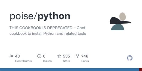 GitHub Poise Python THIS COOKBOOK IS DEPRECATED Chef Cookbook To Install Python And Related