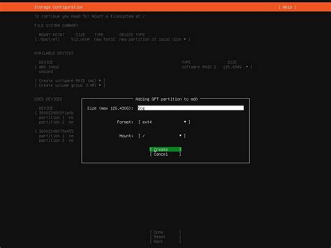 Установка Ubuntu 20 в Uefi на Raid — Kurazhovs Blog