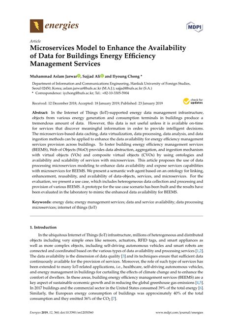 Pdf Microservices Model To Enhance The Availability Of Data For