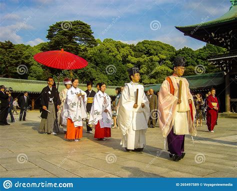 Shinto Wedding Procession Meiji Shrine Editorial Stock Image Image