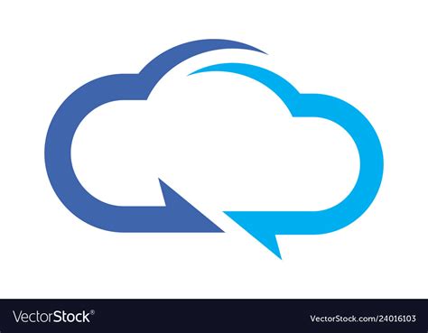 Abstract Cloud Computing Data Royalty Free Vector Image