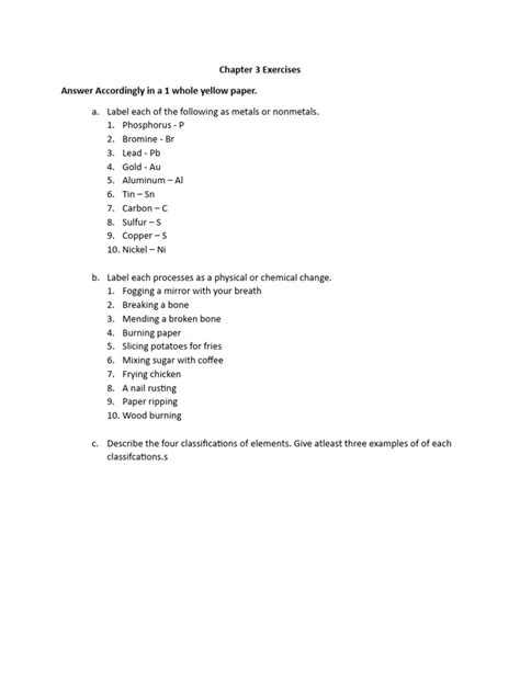 Chapter 3 Exercises Pdf