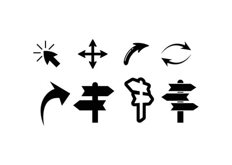 Arrow Direction Icon Design Template Vector Isolated Illustration 28115101 Vector Art At Vecteezy