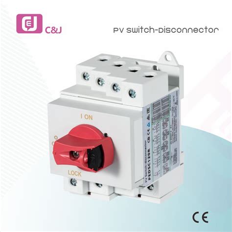 China 4p Din Rail Mounted Dc Isolator Switch Disconnector Used For Photovoltaic System Solar Pv