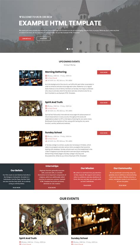 Simple Website With Css Template Angryvolf