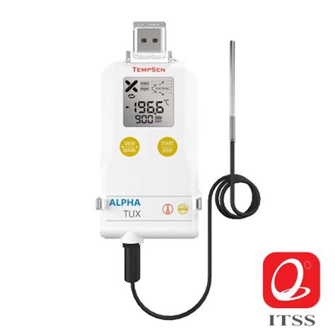 Ultra Low Temperature Logger With External RTD Sensor Tempsen Model Alpha TUX ITSSCALLAB