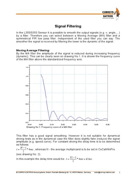 Signal Filtering Pdf Filter Signal Processing Control Theory