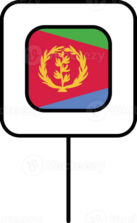 Eritrea Flag Square Pin Icon 24076889 Png