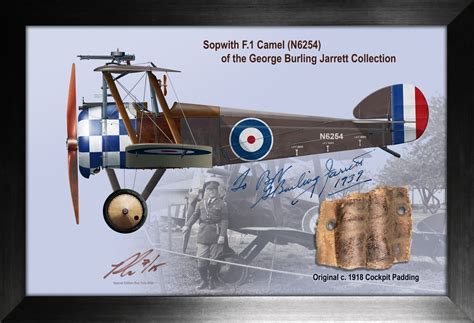 Sopwith Camel Original Cockpit Leather Padding Relic Display By Ron