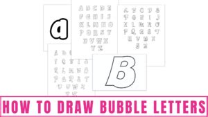 How To Draw Bubble Letters