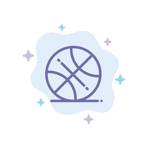 Basketball Ball Sports Usa Blue Icon On Abstract Cloud Background 17996723 Vector Art At Vecteezy