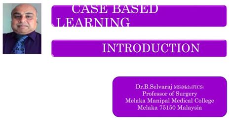 Case Based Learning Introduction Pptx