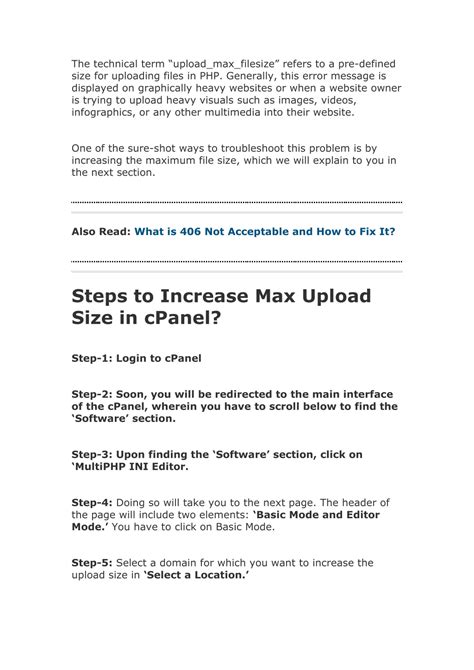 Ppt How To Increase Max Upload Size In Cpanel Powerpoint Presentation