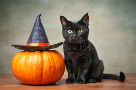 Spooky Simple Halloween Coloring Page Featuring A Charming Black Cat