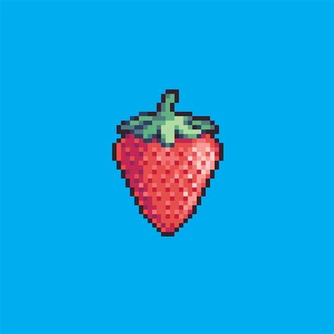 Premium Vector Fully Editable Pixel Art Vector Illustration Strawberry For Game Development