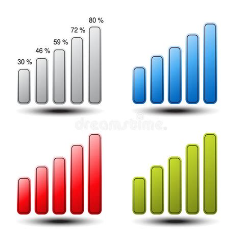 Set Of Business Statistic Graph Infographic Icons Symbols Stock Vector Illustration Of Icon