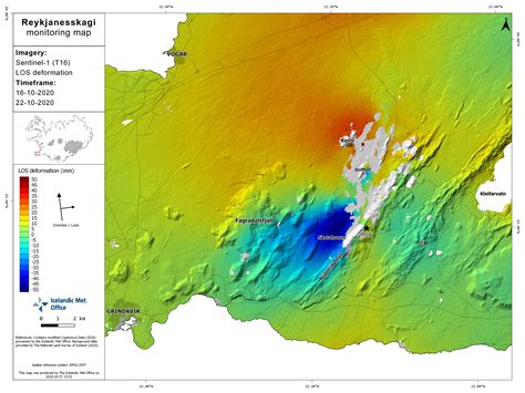 Significant Ground Deformation Detected Associated With Recent Earthquakes News Icelandic