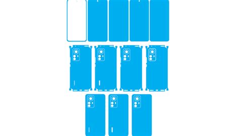 Redmi Note Pro G Skin Template Vector Cut File Ultraskins Net