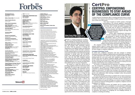 Hitesh Mittal On Linkedin Thrilled To Announce That Certpro Has Caught The Attention Of Forbes