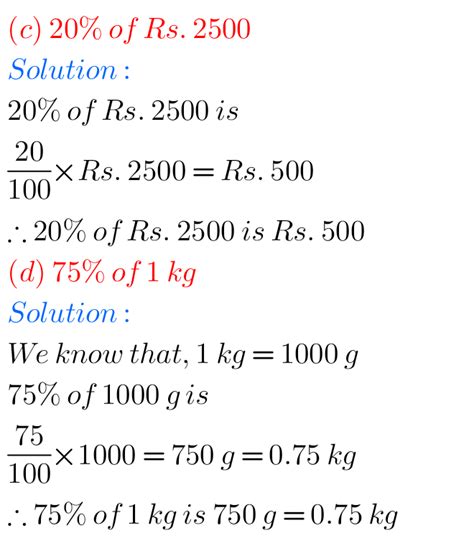 Ncert Maths Solutions For Class 7 Chapter 7 Comparing Quantities Exercise 71 Maths Glow
