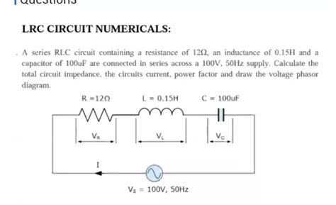 how to draw phasor diagram of rlc series circuit