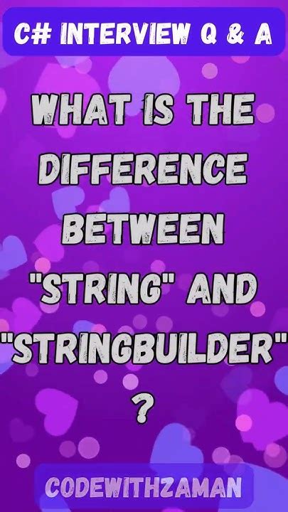 C String Vs Stringbuilder Explained A Beginners Guide 🚀 Youtube
