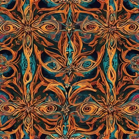 Premium Photo Seamless Repeatable Abstract Tribal Pattern Background That Is Seamless And Repeats